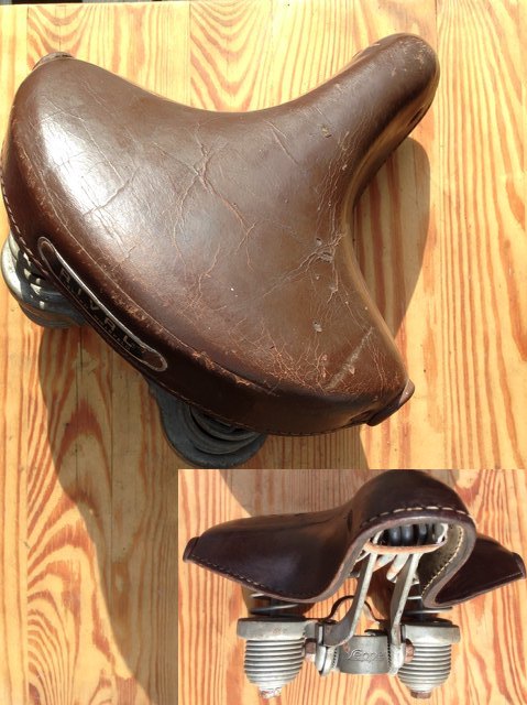 Leder-Fahrrad-Saettel